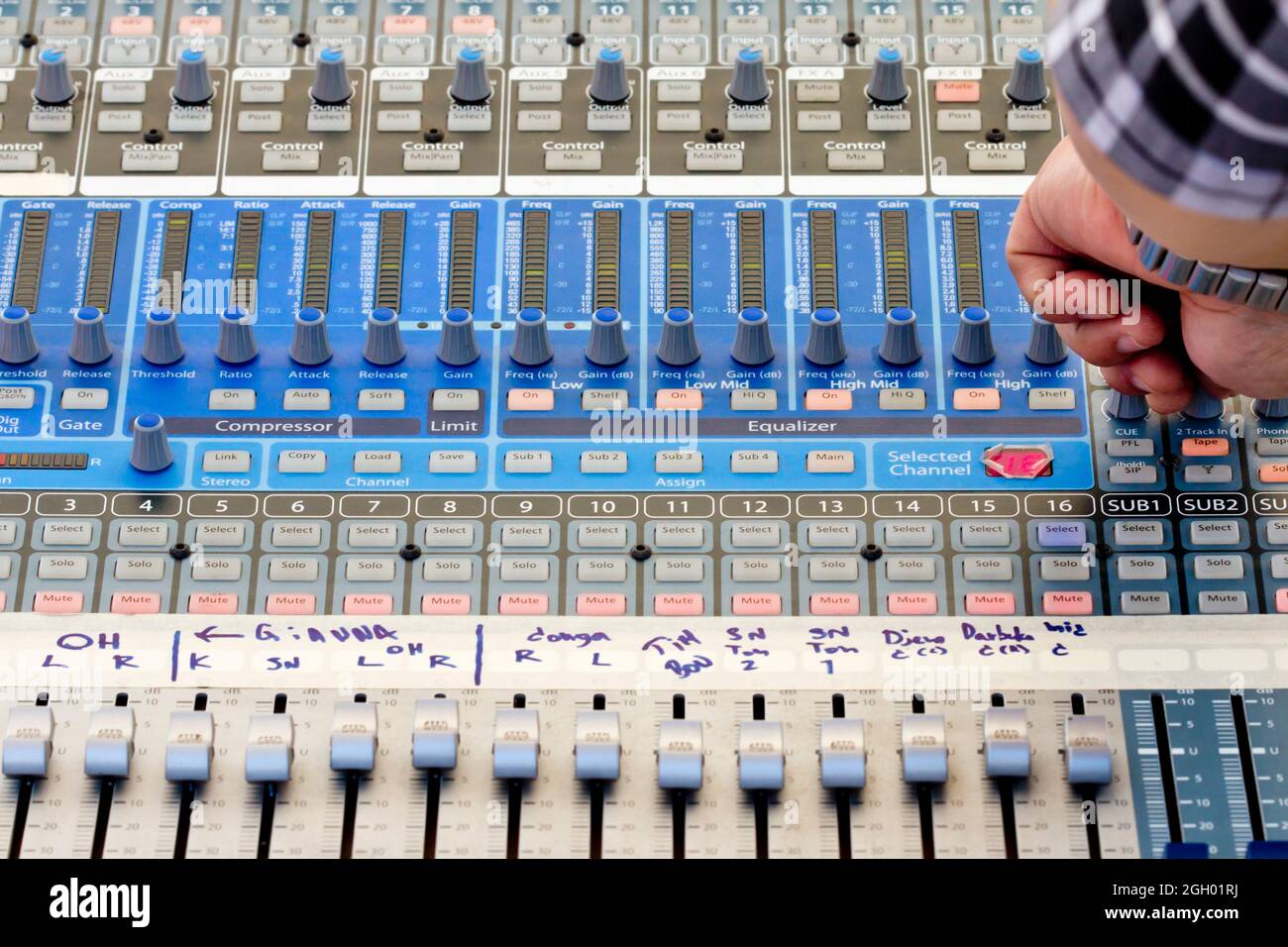Audio sound mixer in concert Stock Photo - Alamy