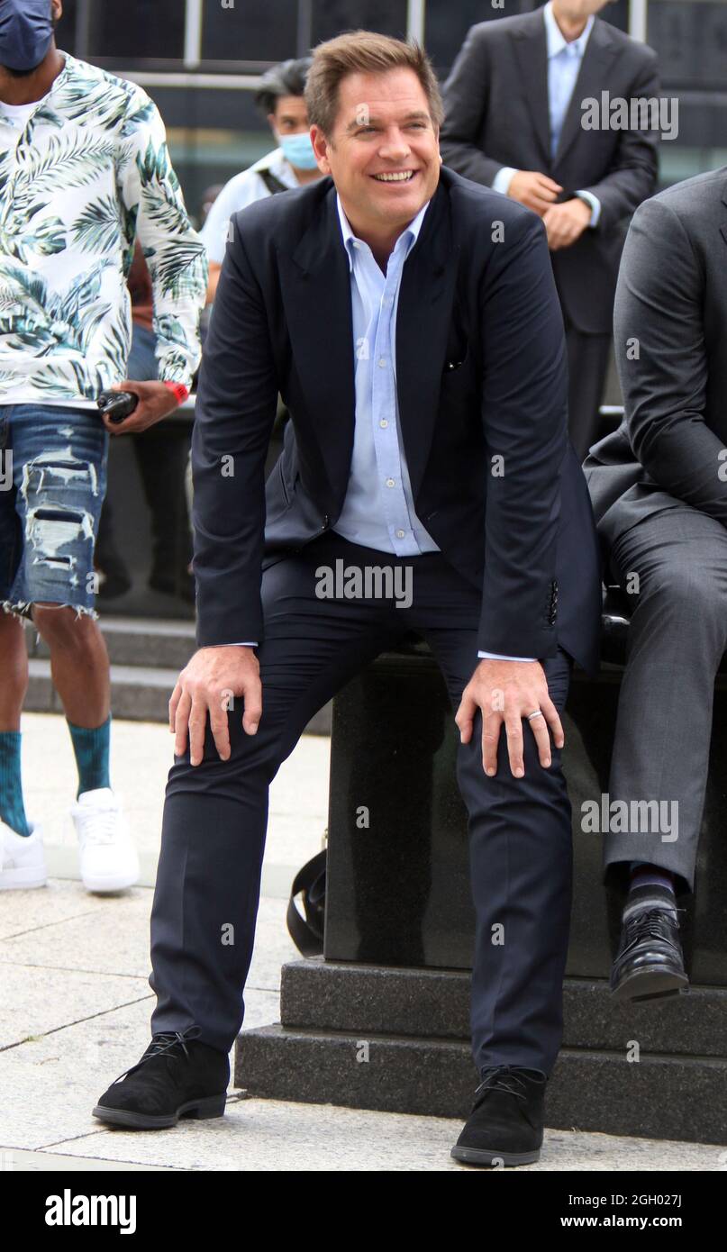 New York, NY, USA. 3rd Sep, 2021. Michael Weatherly, on the set of the ...
