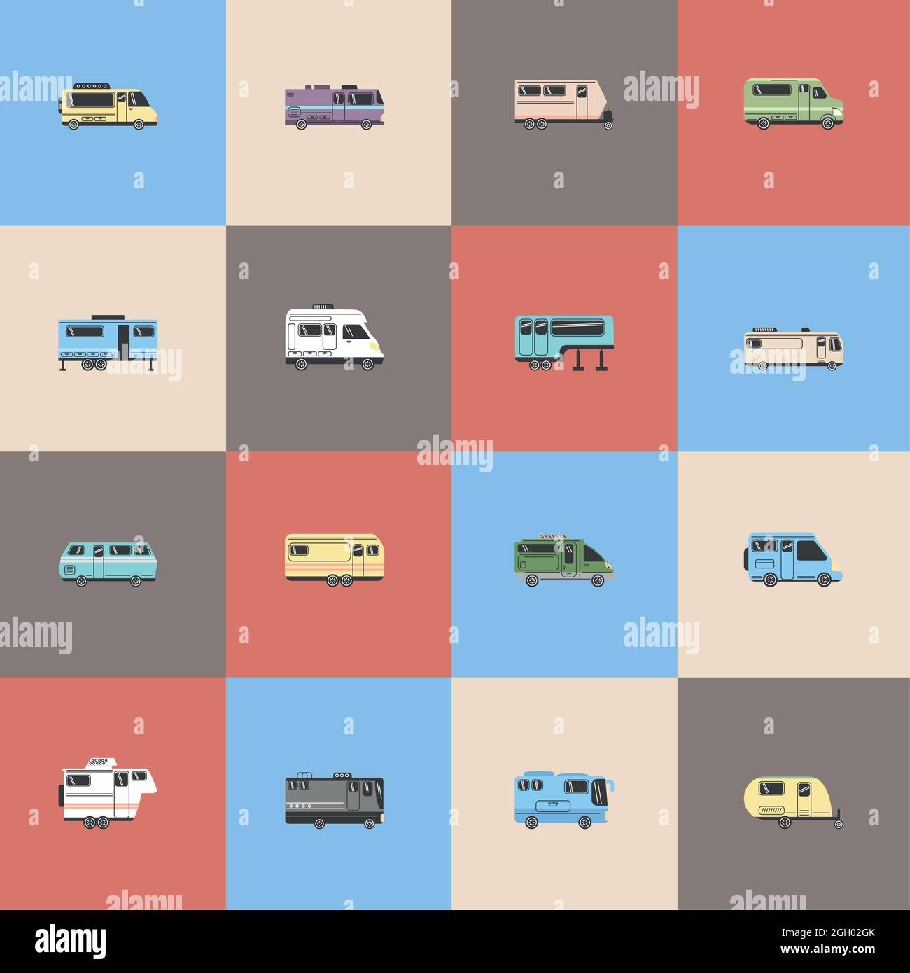 set camper cars adventure Stock Vector Image & Art - Alamy