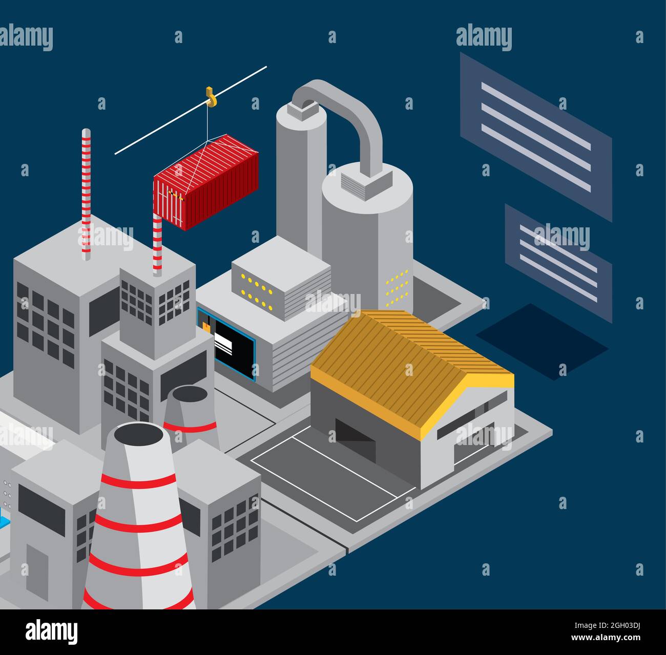 industrial complex, factory buildings Stock Vector Image & Art - Alamy
