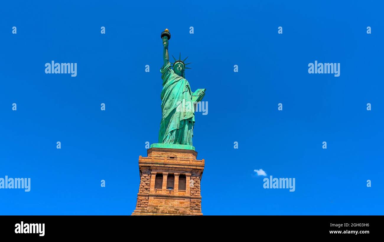 The Statue of Liberty is a colossal neoclassical sculpture on Liberty ...
