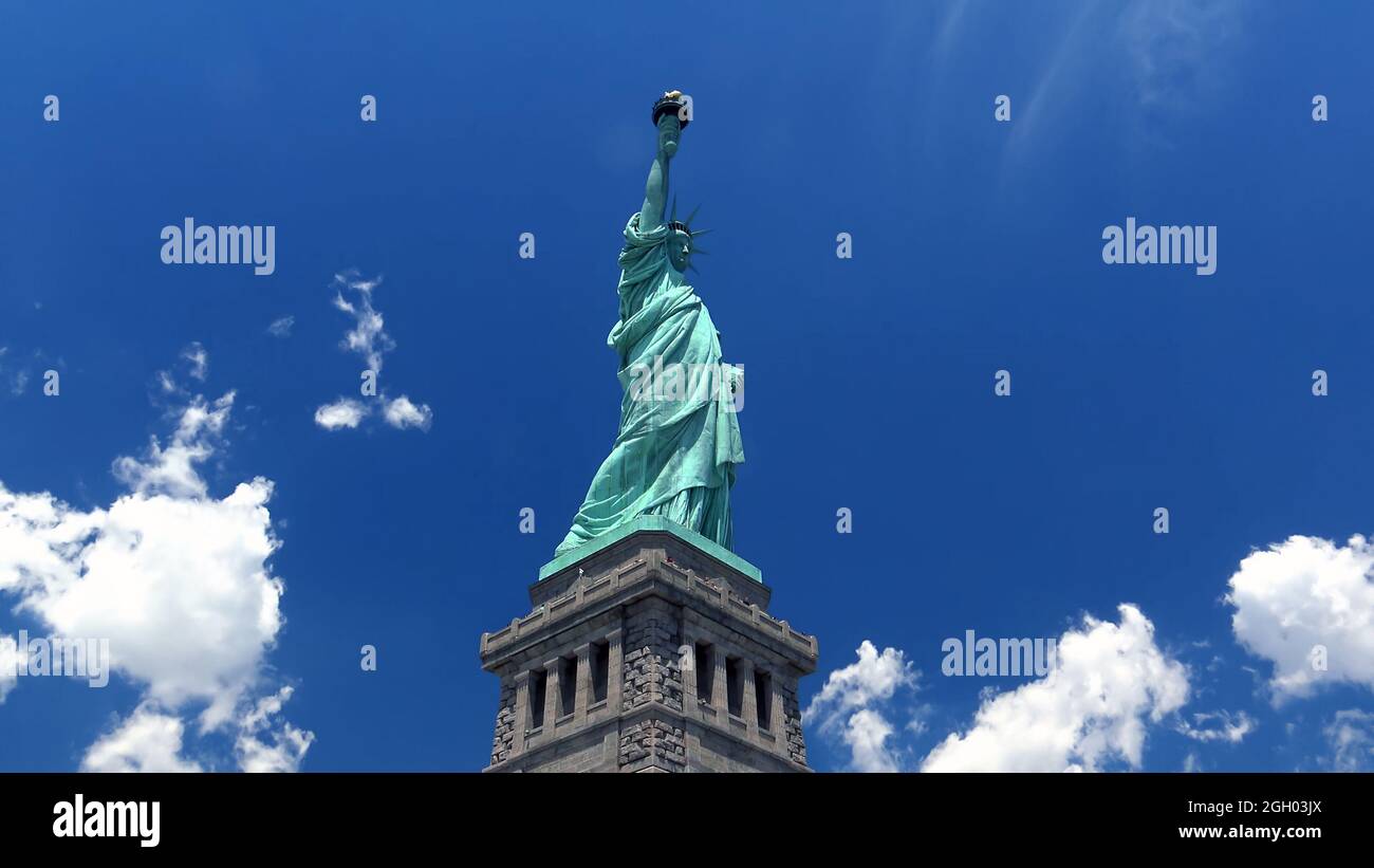 The Statue of Liberty is a colossal neoclassical sculpture on Liberty ...