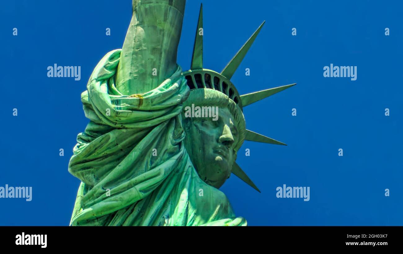 The Statue of Liberty is a colossal neoclassical sculpture on Liberty ...