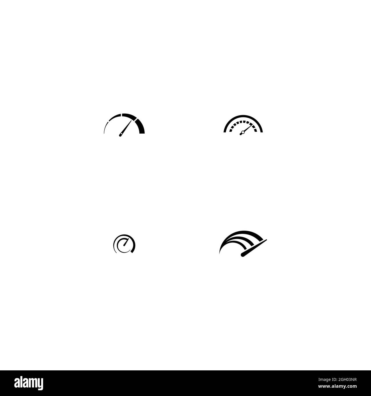 Speedometer icon isolated on white background. Speedometer icon in ...