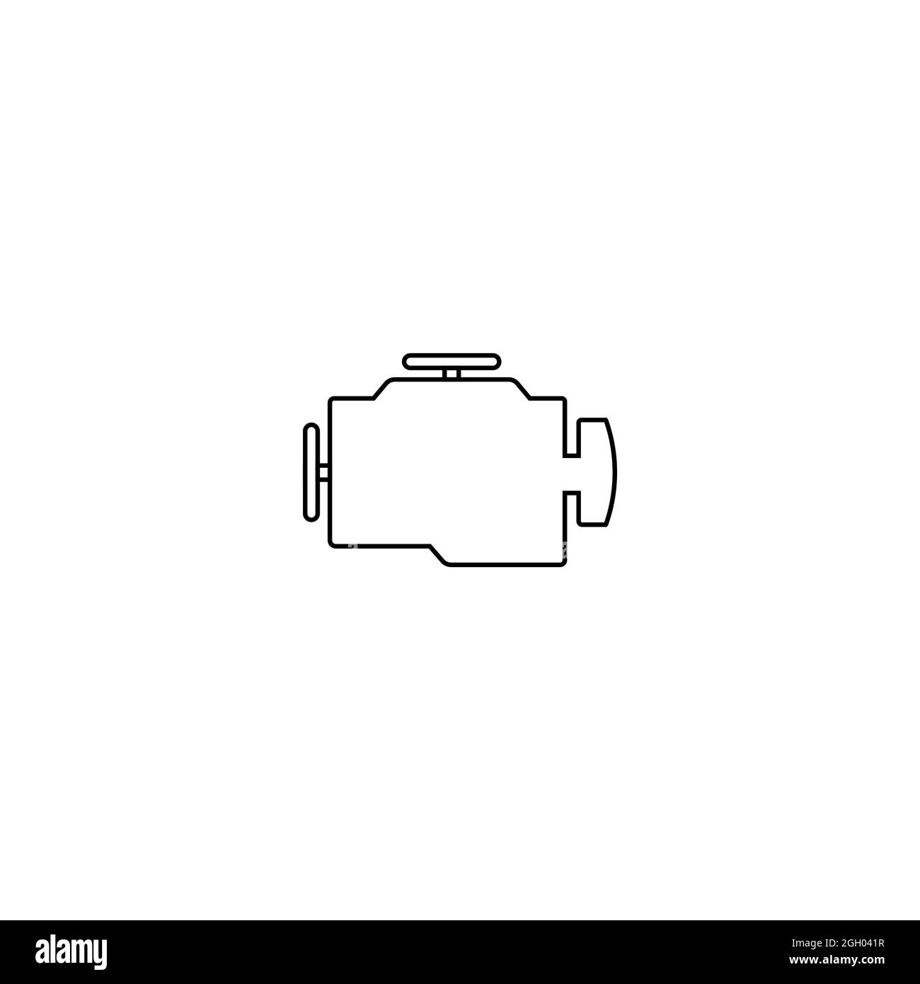 Hybrid car engine icon Black and White Stock Photos & Images - Alamy