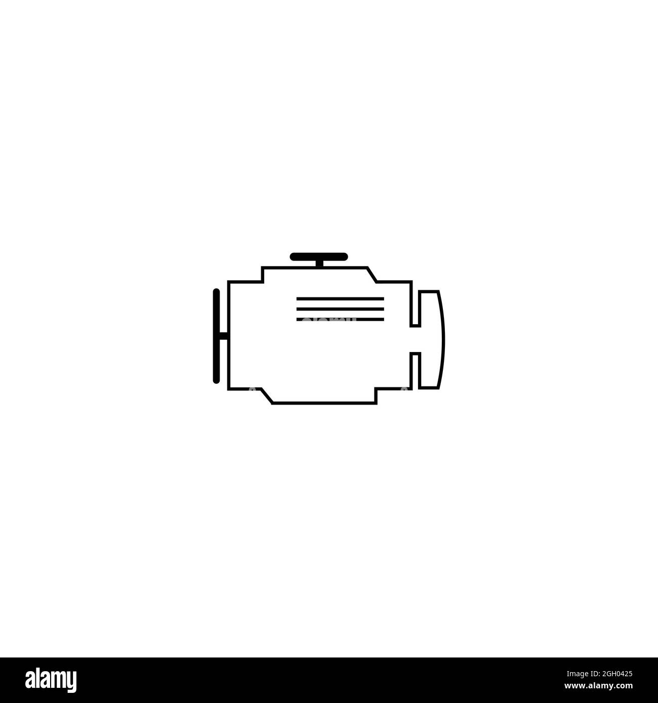 car engine icon illustration design Stock Photo - Alamy