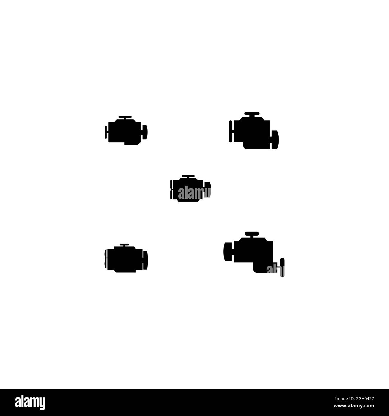 Hybrid car engine icon Black and White Stock Photos & Images - Alamy