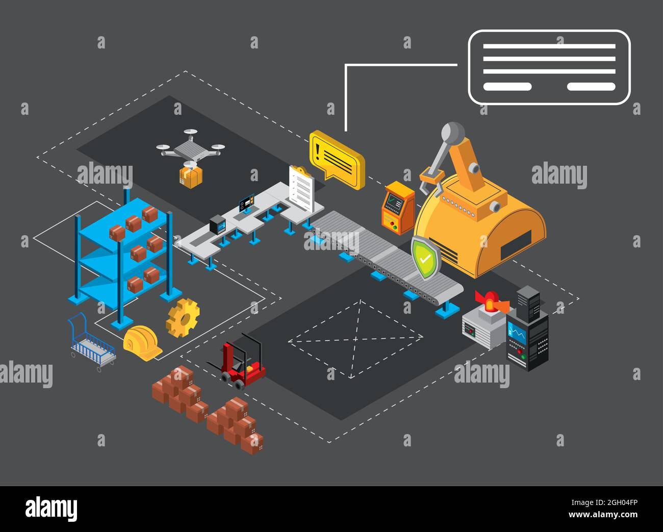 production and logistic Stock Vector Image & Art - Alamy