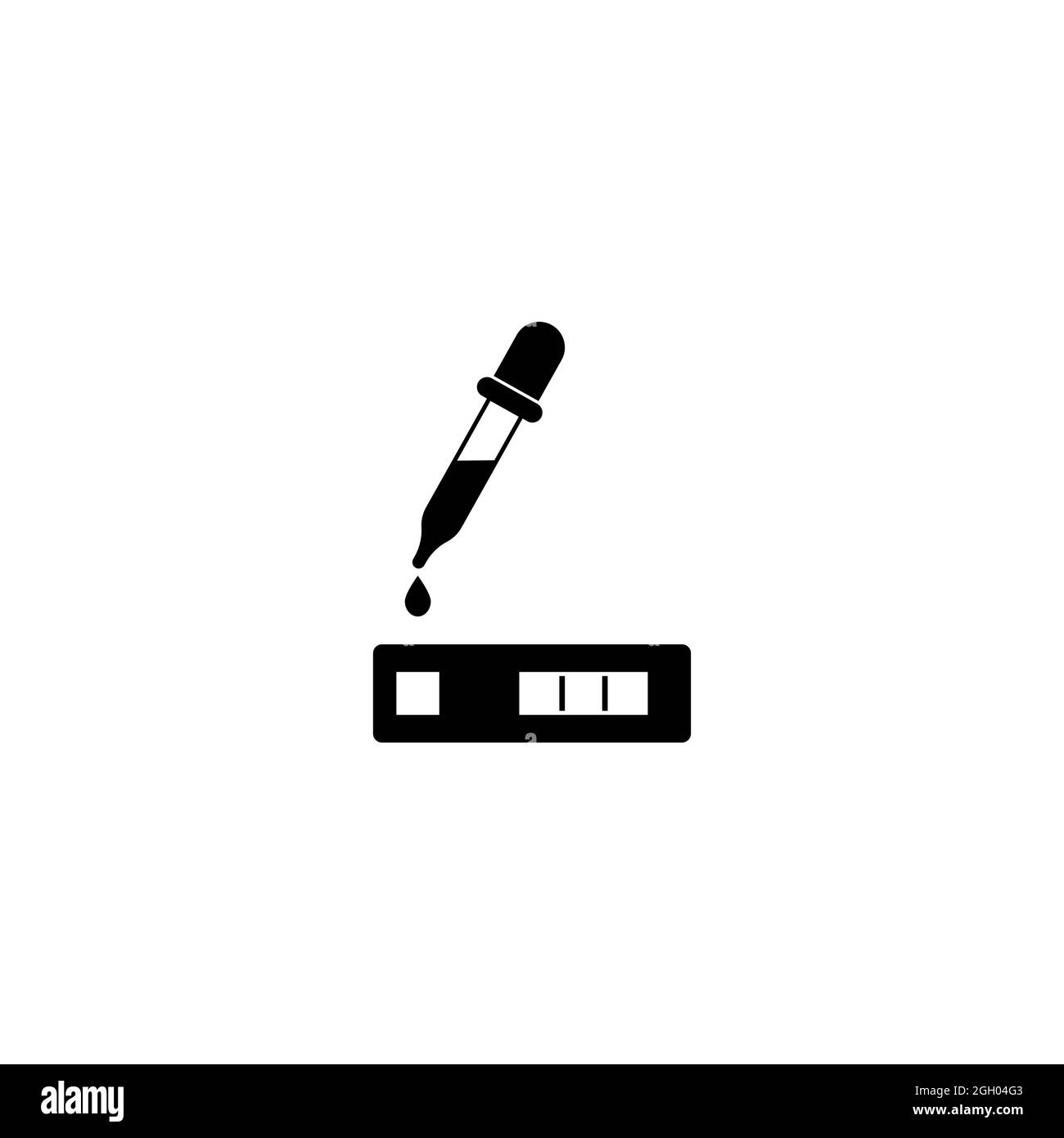 rapid test icon illustration design Stock Photo - Alamy