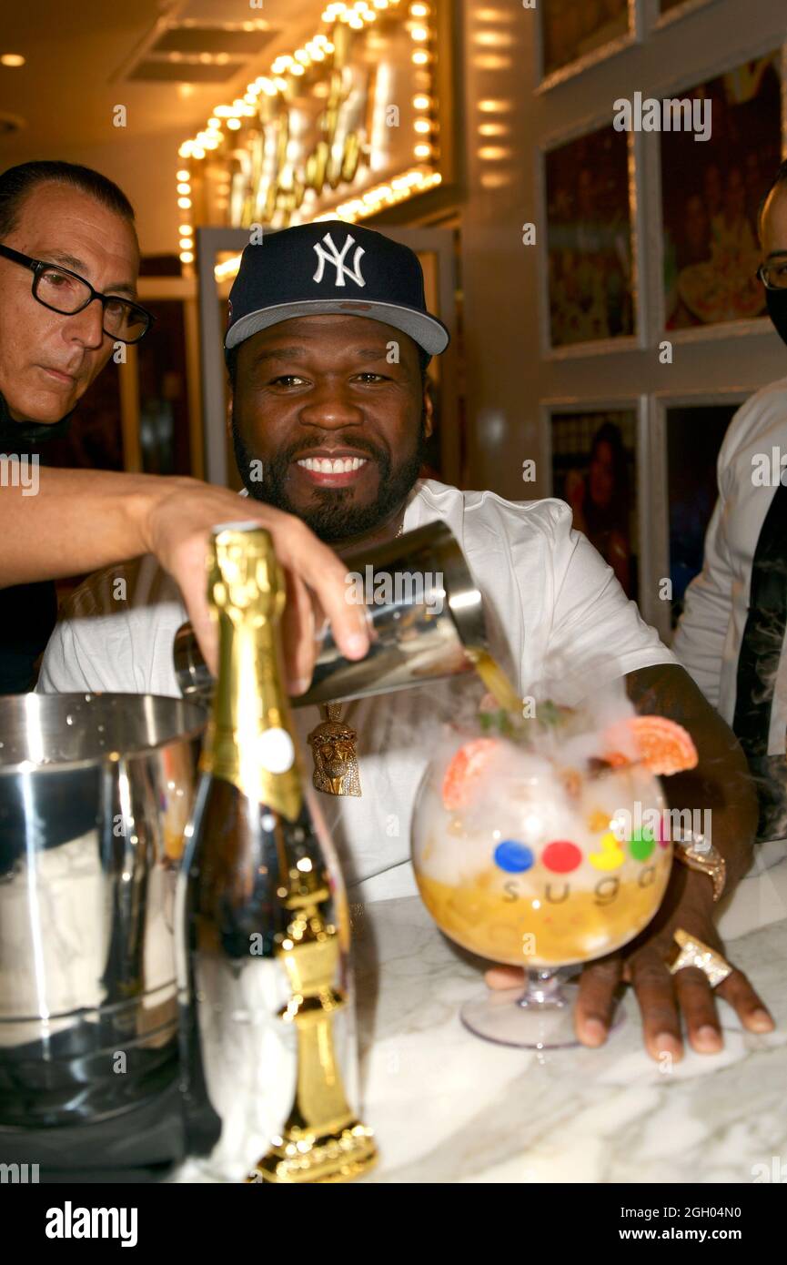 Las Vegas, NV, USA. 3rd Sep, 2021. Ê50 Cent Unveils Candy Shop Goblet ...