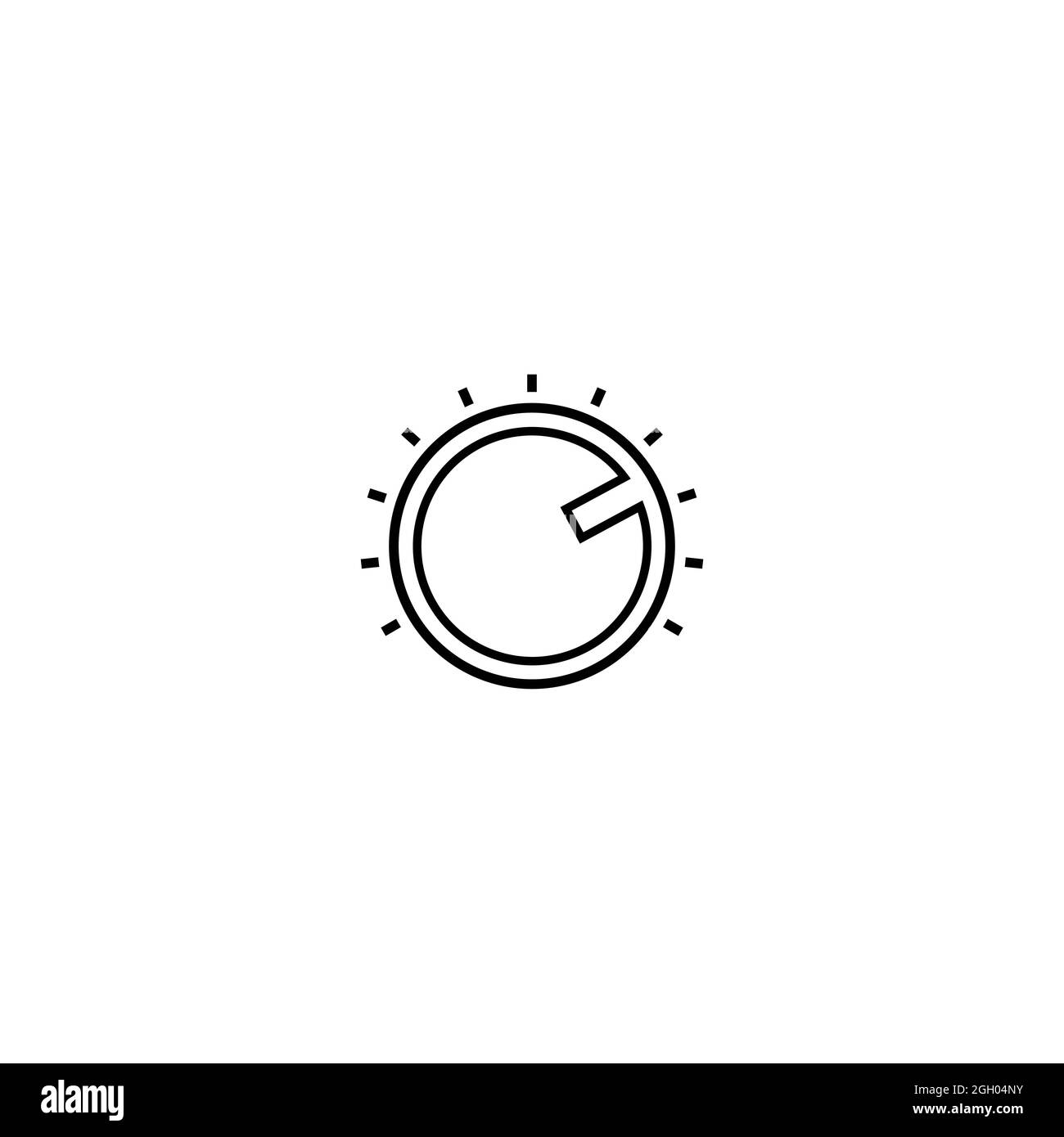 knob icon stock illustration design Stock Photo - Alamy