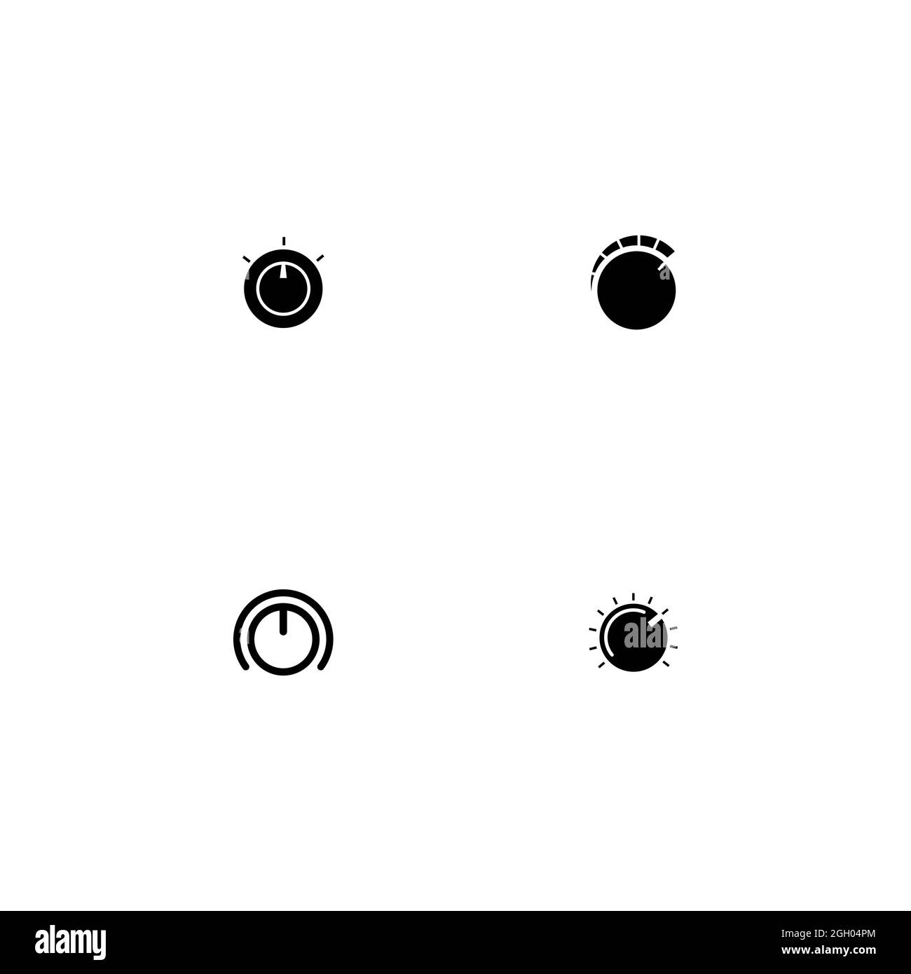 knob icon stock illustration design Stock Photo - Alamy