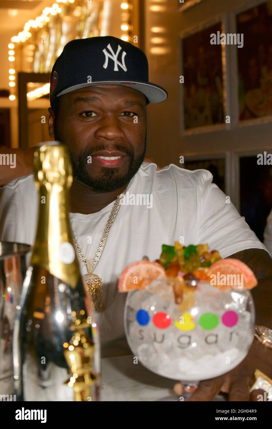 Las Vegas, NV, USA. 3rd Sep, 2021. Ê50 Cent Unveils Candy Shop Goblet ...