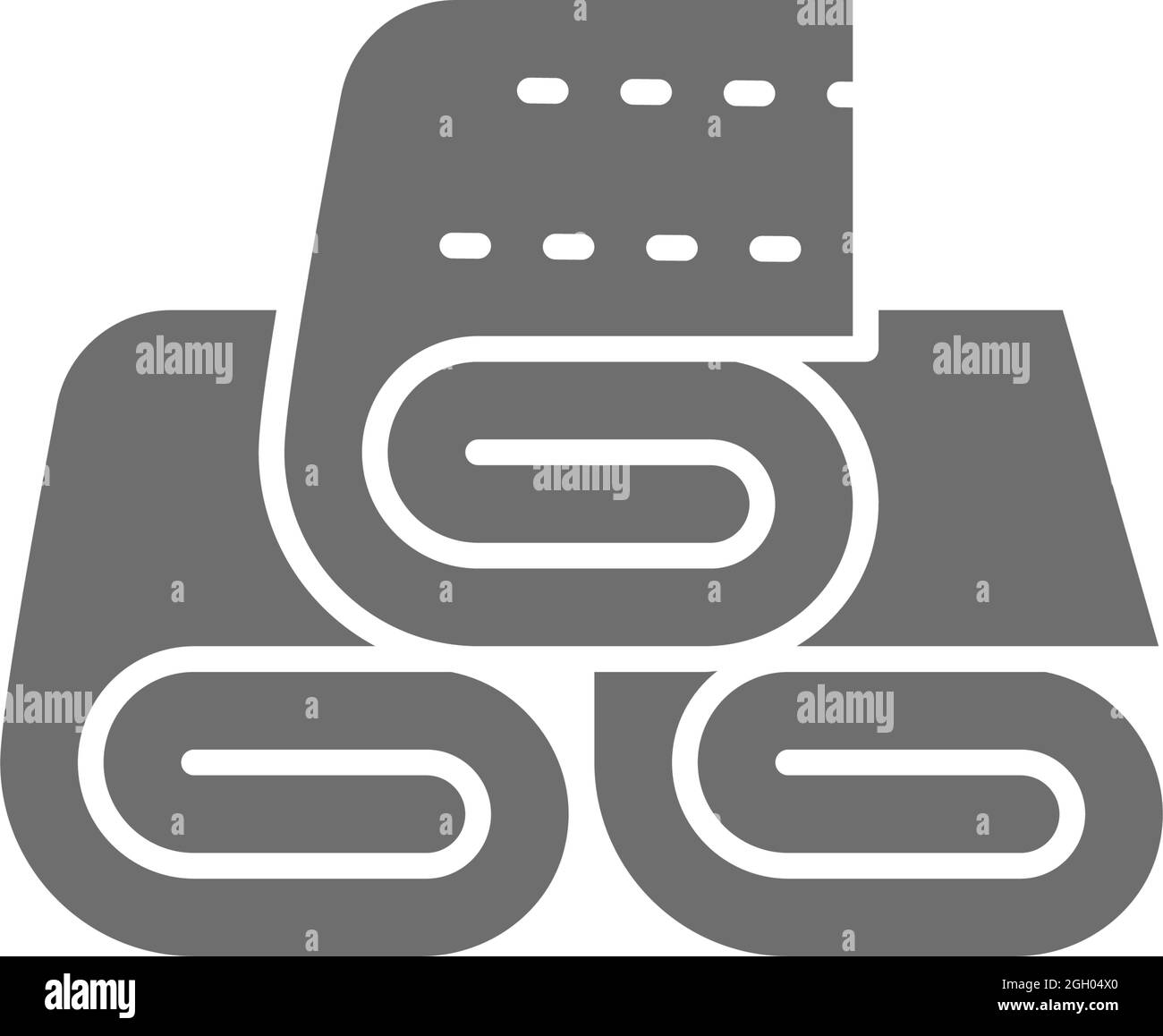 Set of folded hotel towels grey icon Stock Vector Image & Art - Alamy