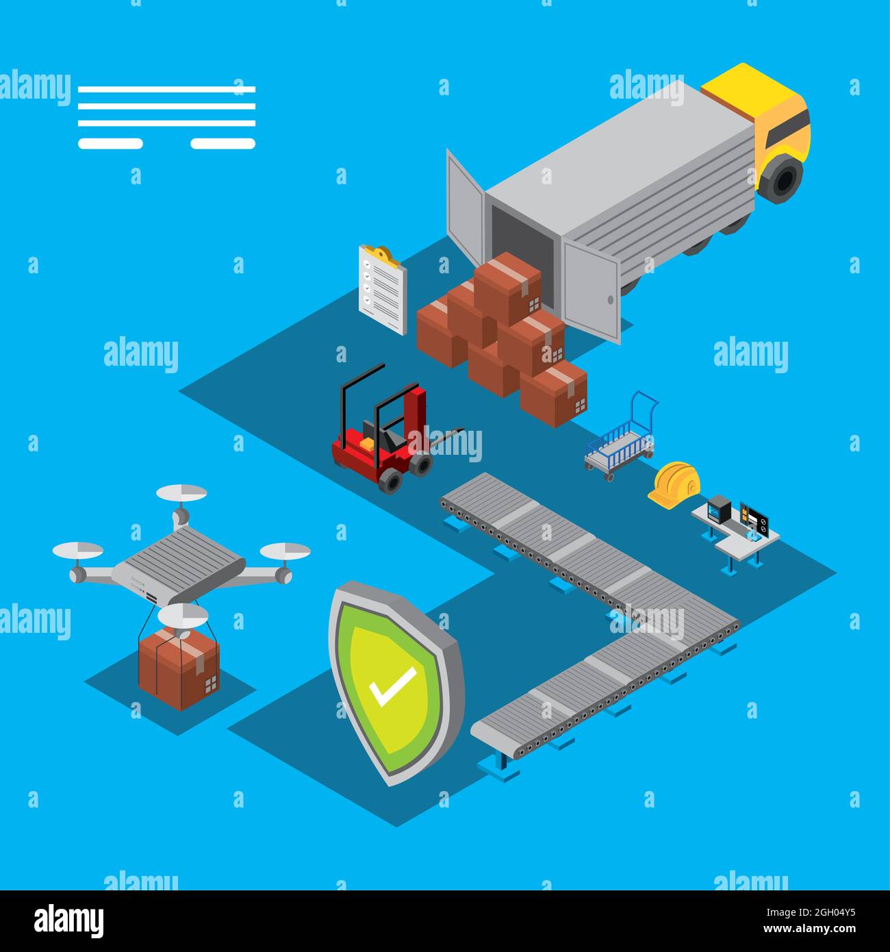 logistic system and delivery Stock Vector Image & Art - Alamy