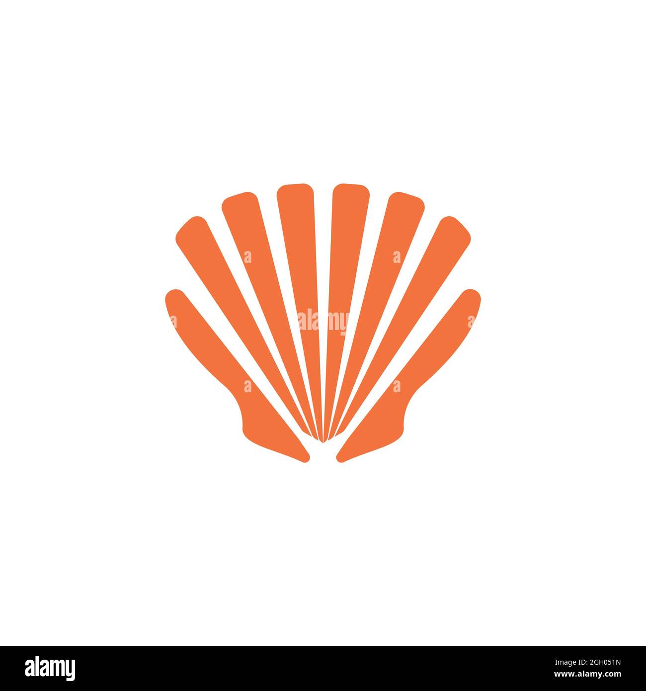 Shell vector icon illustration design template Stock Photo - Alamy