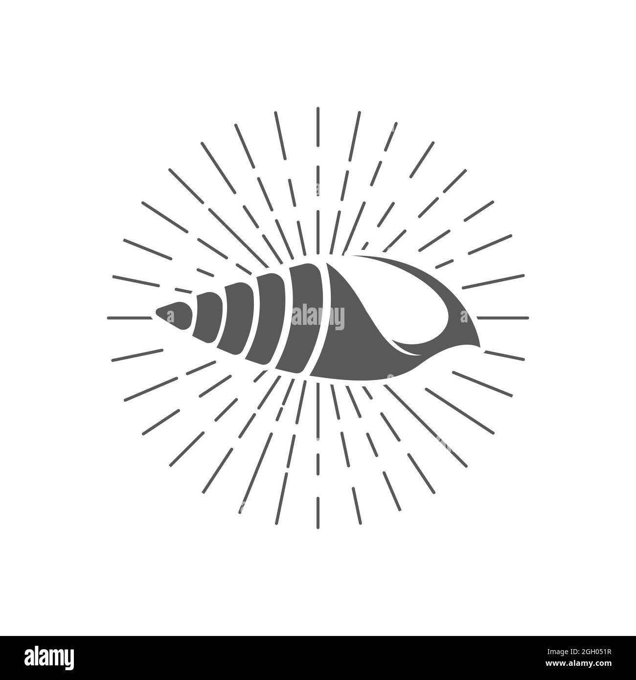 Sea Shell Logo Vector