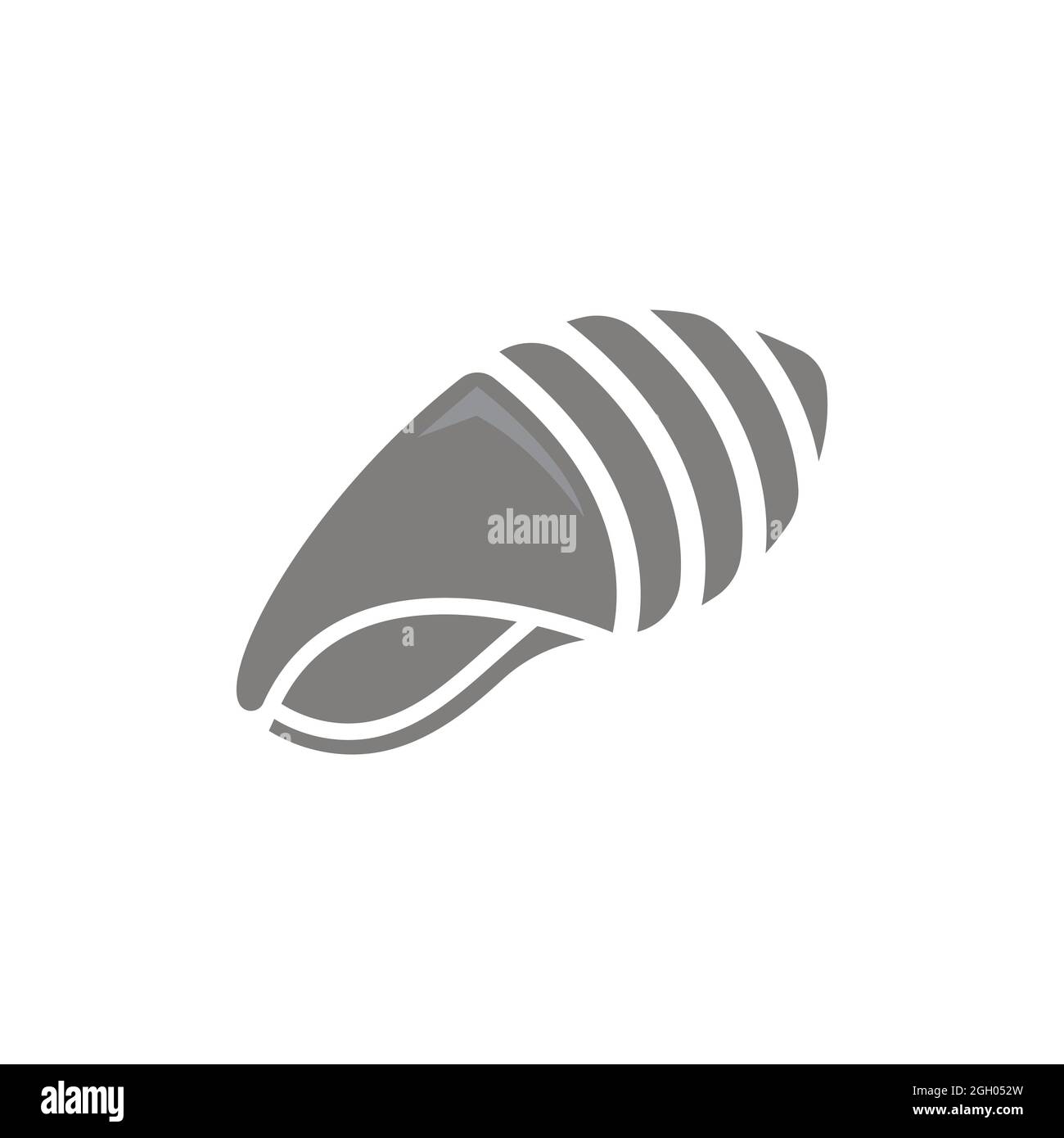 Shell vector icon illustration design template Stock Photo - Alamy