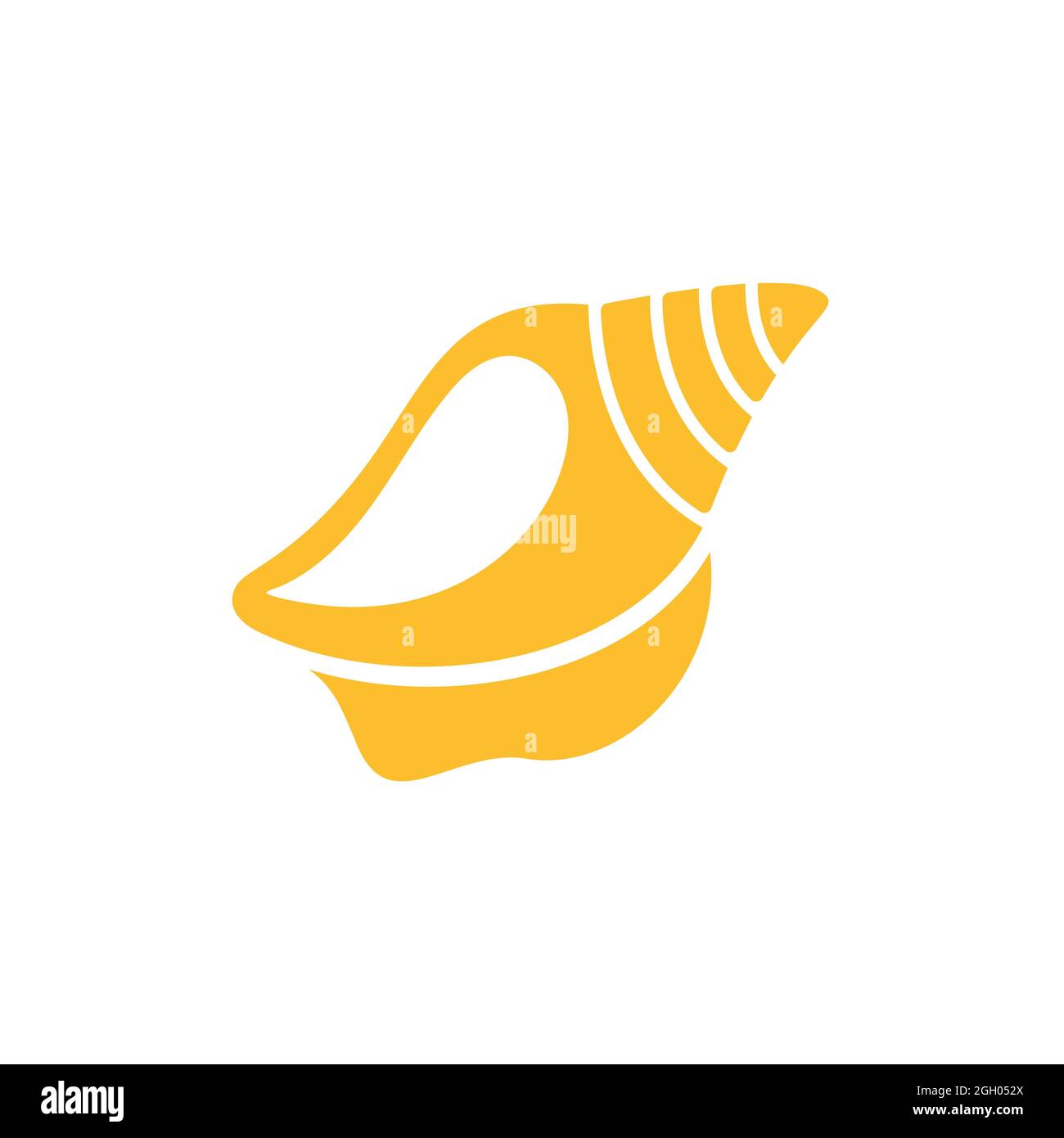 Shell vector icon illustration design template Stock Photo - Alamy