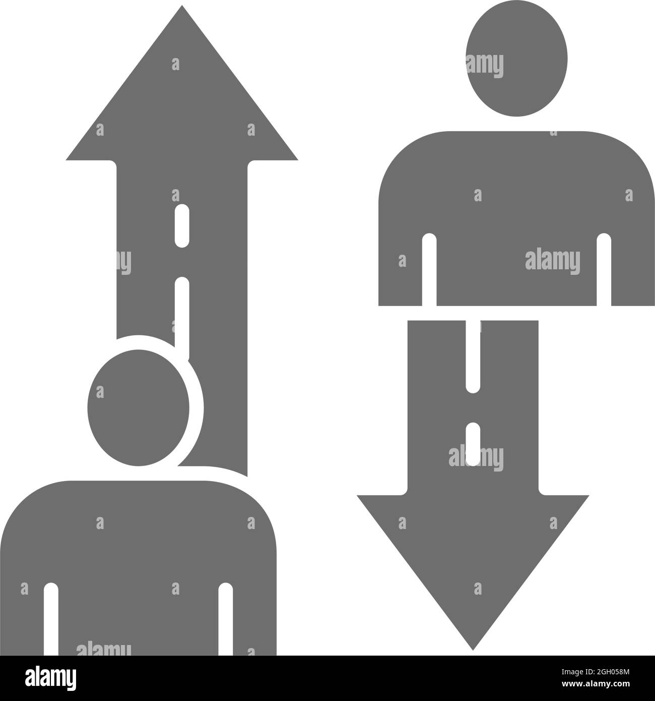 Change of employees, team competition grey icon Stock Vector Image ...