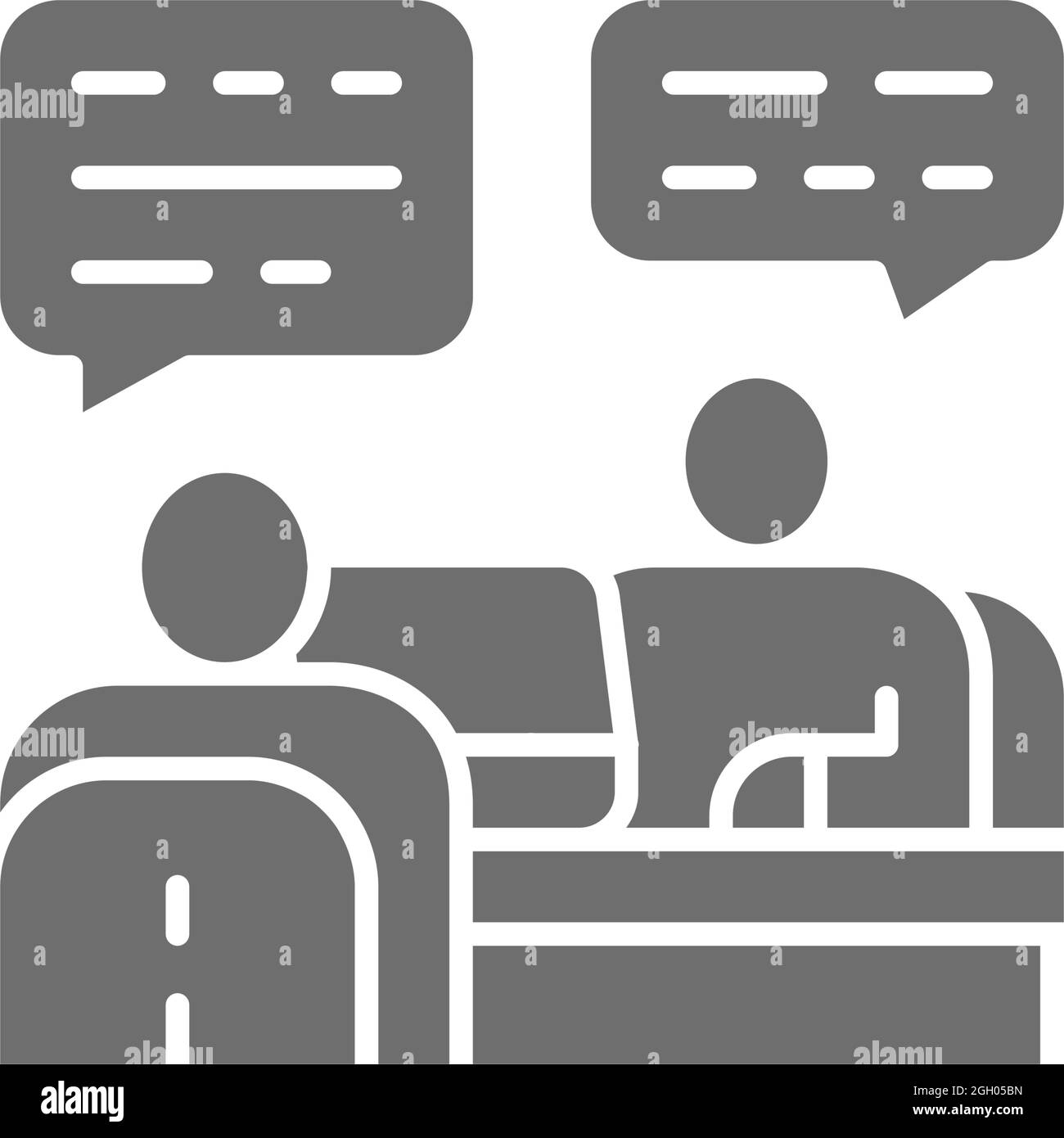 Table discussion icon simple hi-res stock photography and images - Alamy