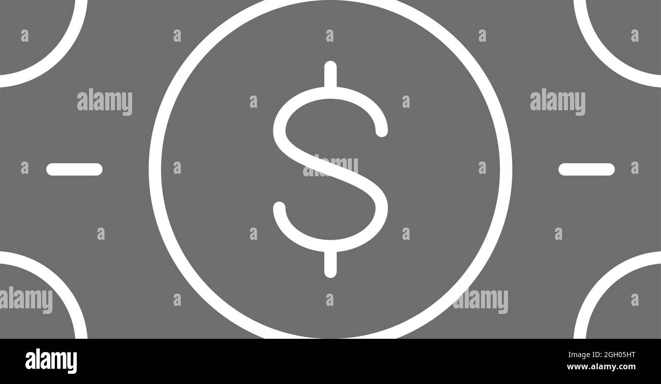 Vector money, cash, dollar, banknote grey icon Stock Vector Image & Art ...
