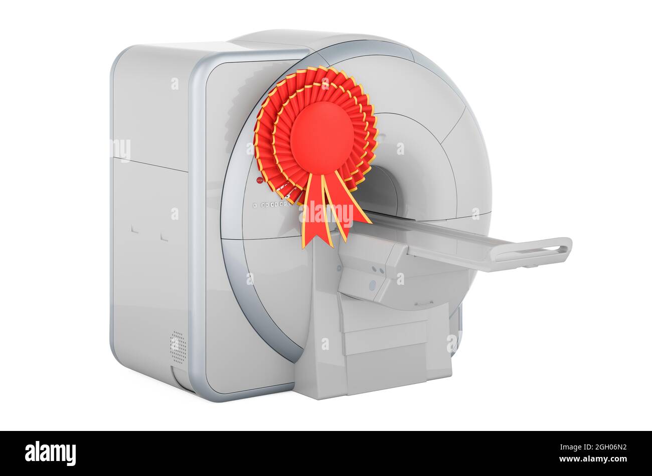 MRI with best choice badge, 3D rendering isolated on white background ...