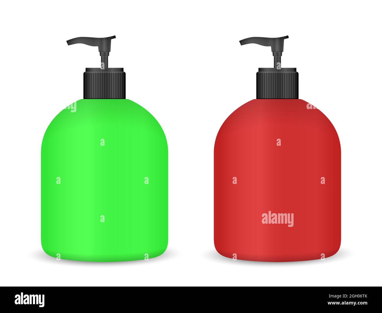 Liquid soap set on a white background. Vector illustration Stock Photo ...
