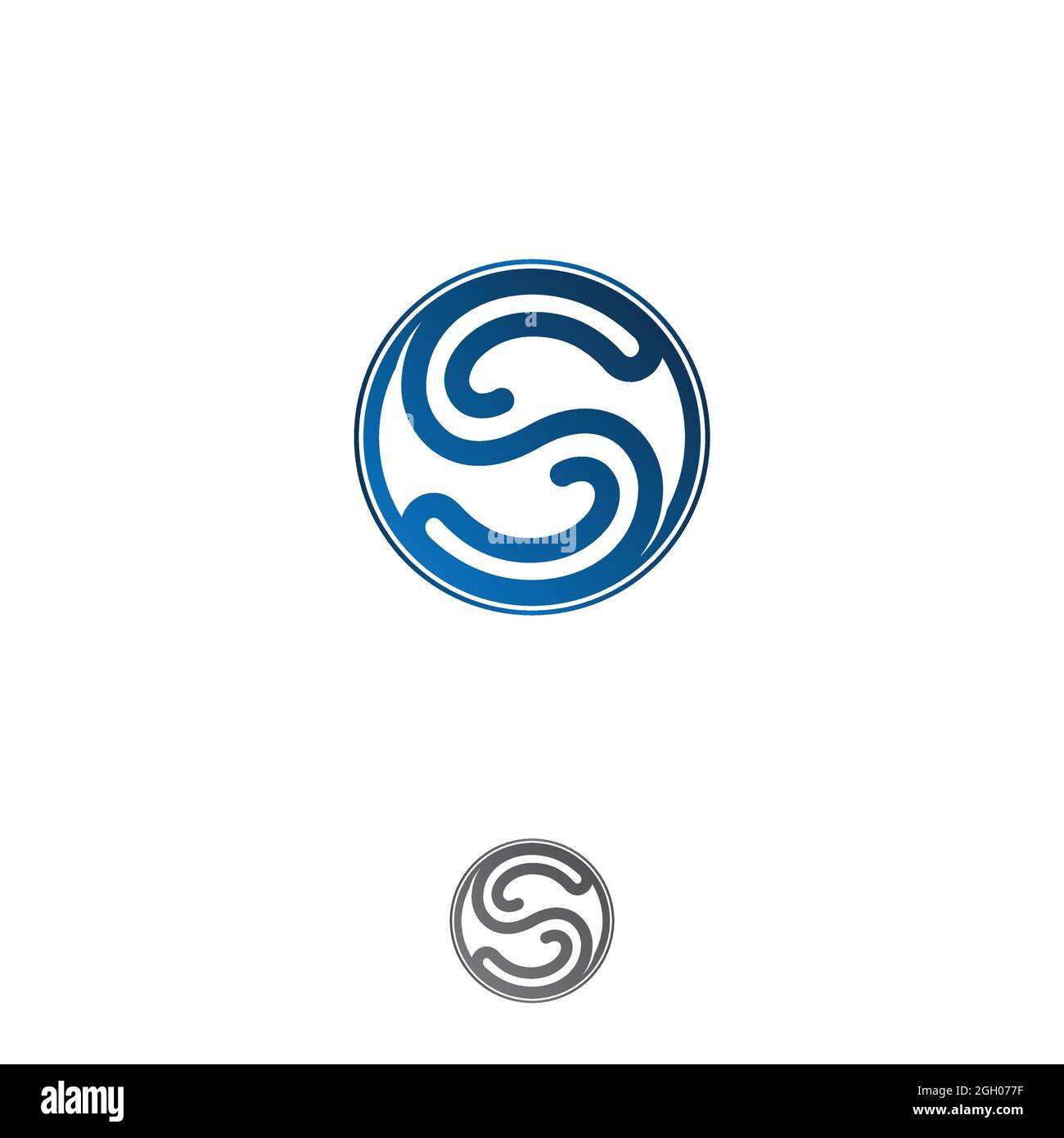 Initial S Letter symbol vector template design. Linked Letter S symbol ...
