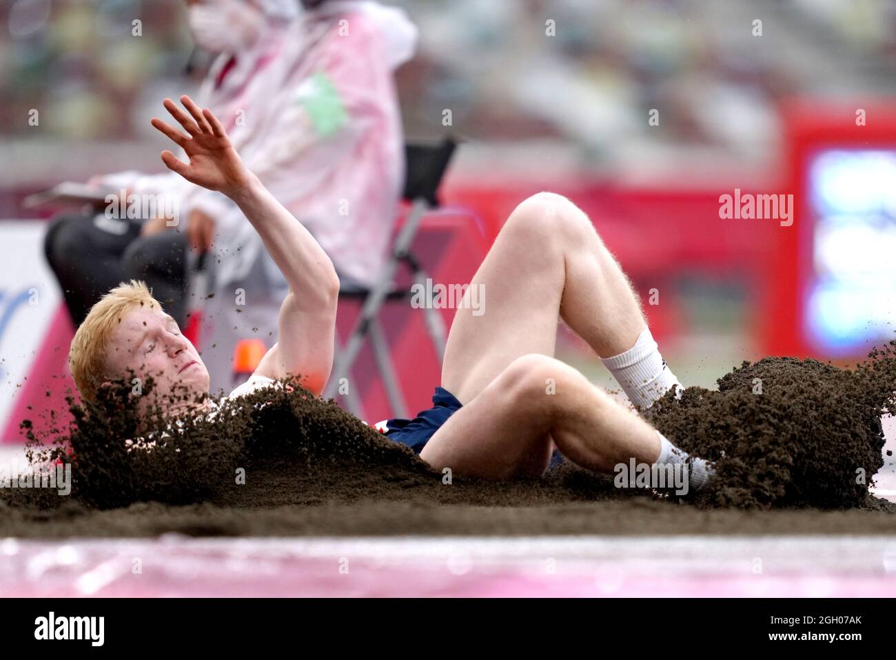 Great Britain's Zak Skinner competes in the Men's Long Jump T13 Final ...