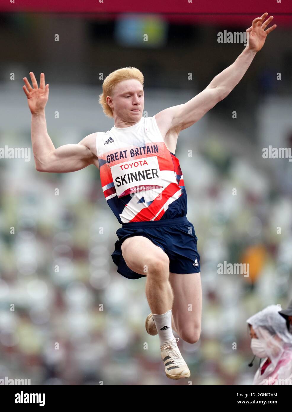Great Britain's Zak Skinner competes in the Men's Long Jump T13 Final ...