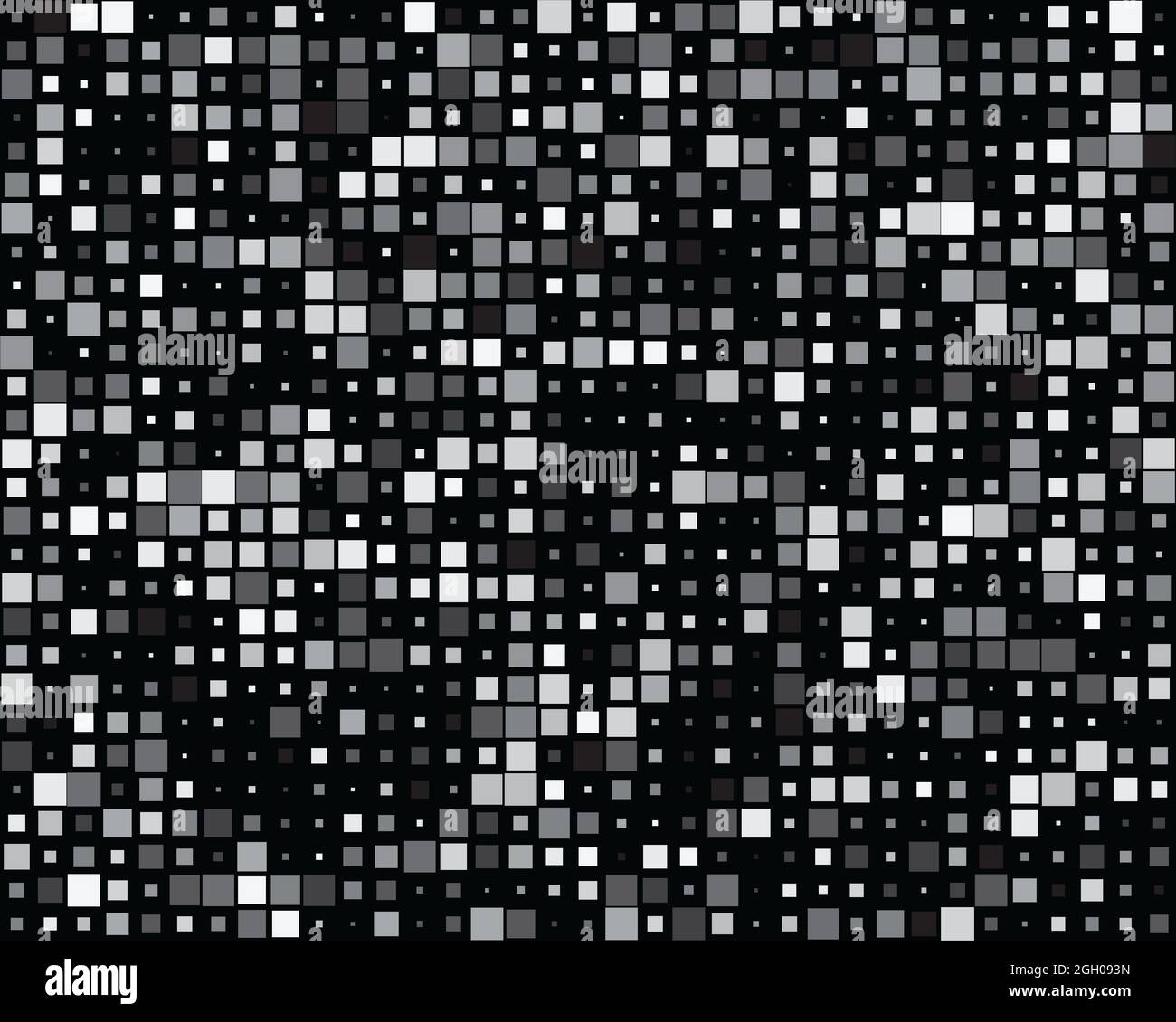 Seamless pattern with grey squares on a black background Stock Photo ...