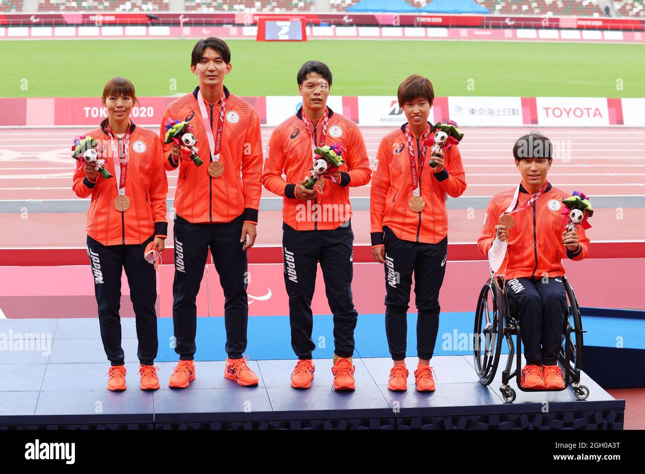 Tokyo, Japan. 4th Sep, 2021. Japan team group (JPN) Athletics : 4x100m ...