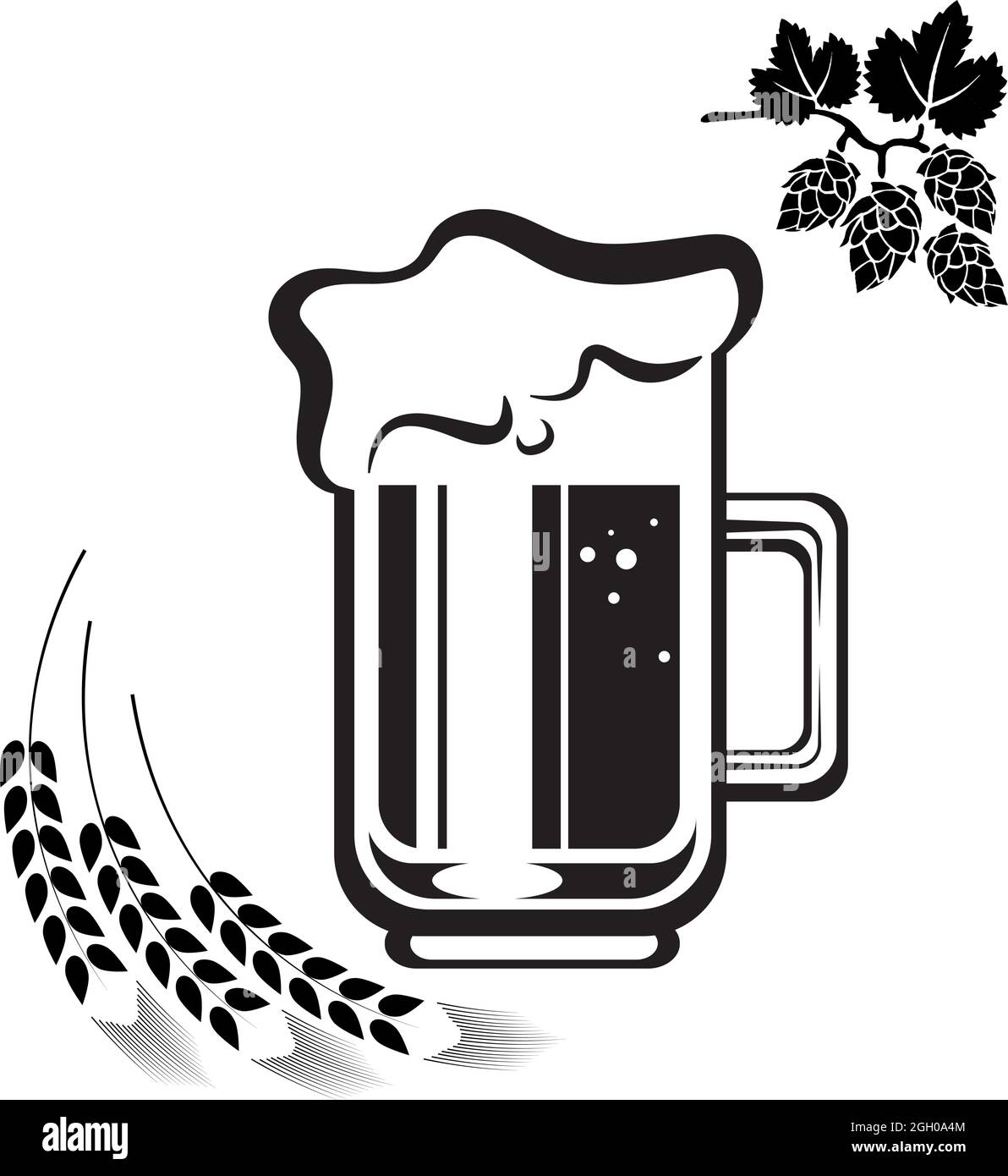 Beer logo - vector illustration, emblem brewery, barrel, pub, bar ...