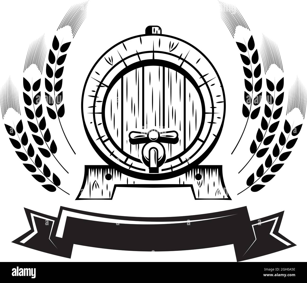 Beer logo - vector illustration, emblem brewery, barrel, pub, bar ...