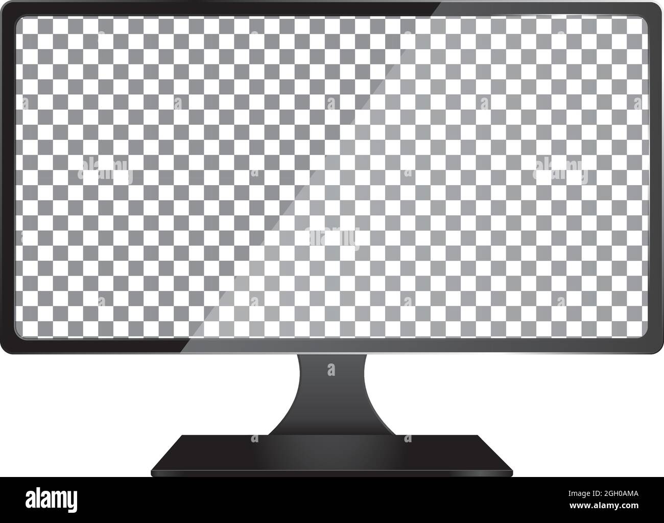 A realistic LCD / LED monitor vector illustration. Saved in EPS 10 file ...