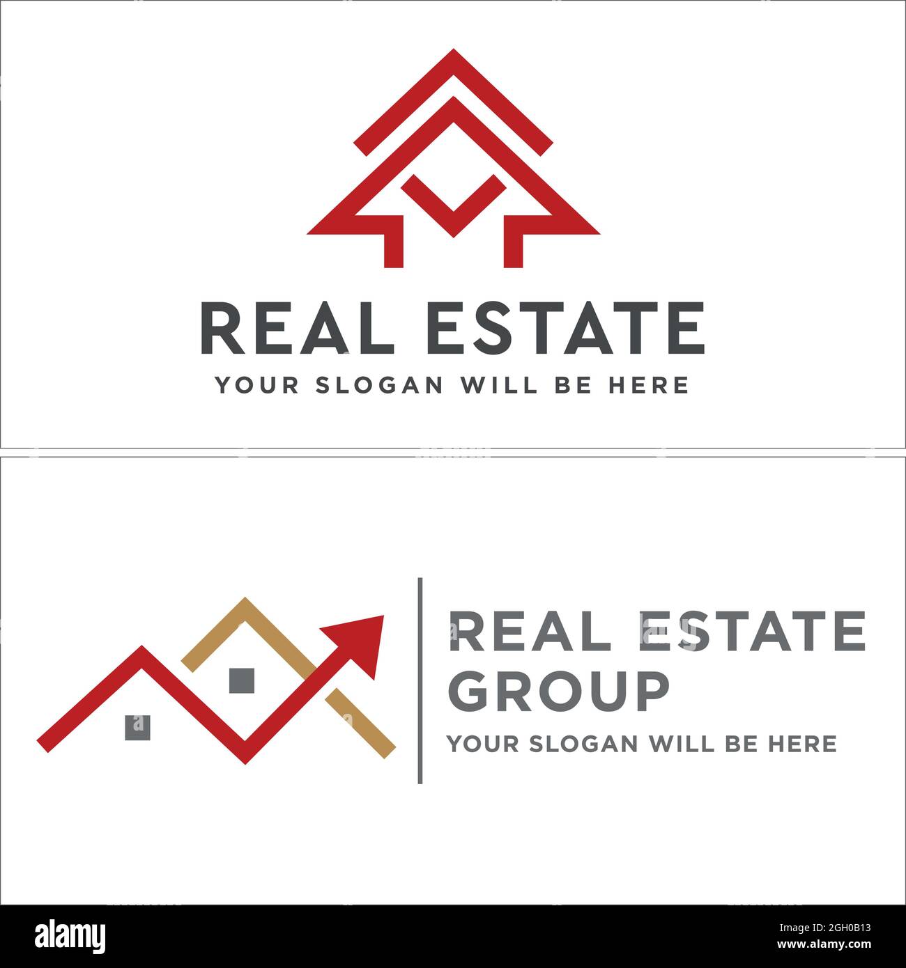 Custom real estate logo hi-res stock photography and images - Alamy