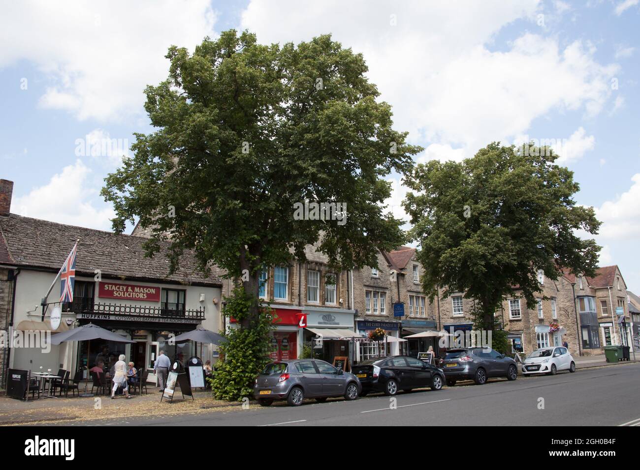 Views of The High Street in Witney, Oxfordshire in the UK Stock Photo ...