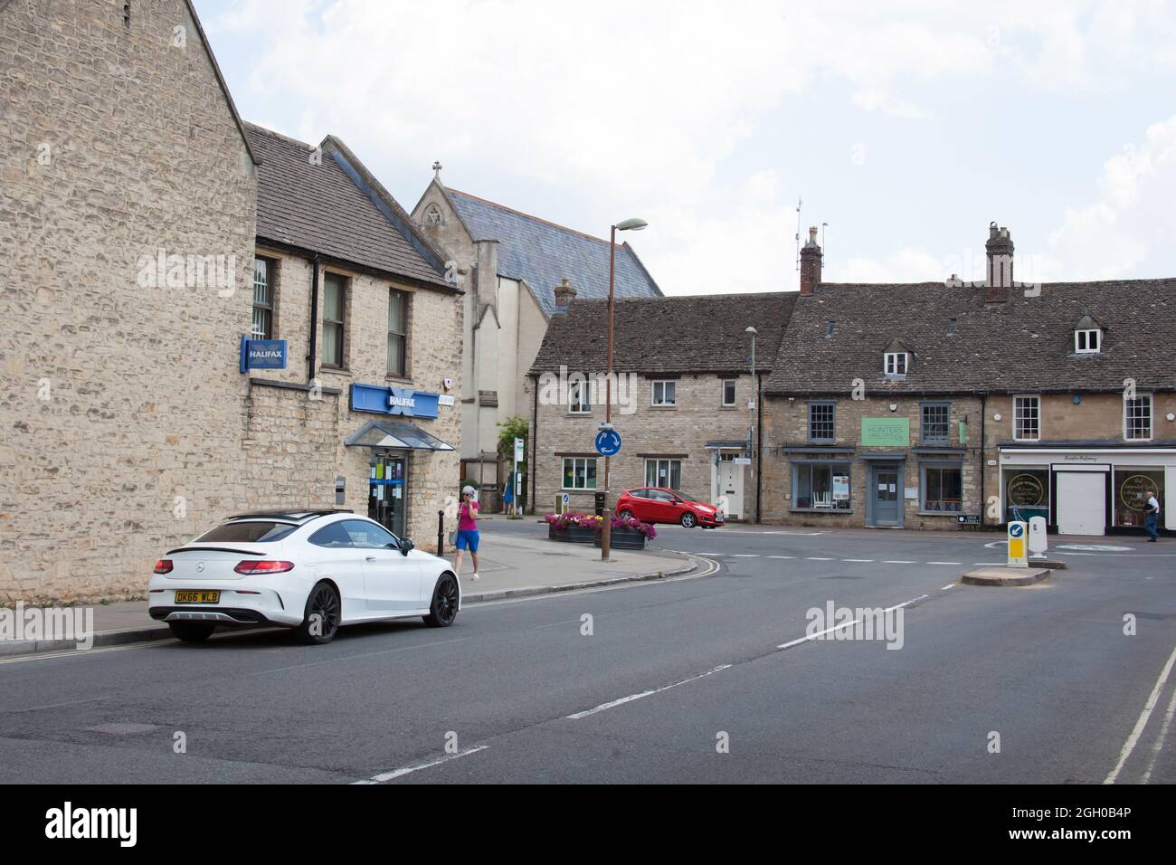 Views of Welch Way and The High Street in Witney, Oxfordshire in the UK ...