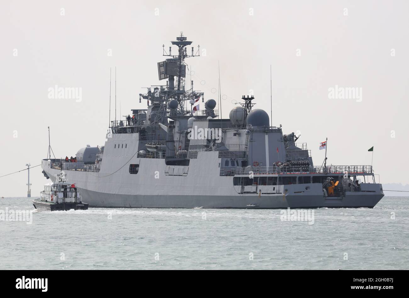 Naval ensign of the indian navy hi-res stock photography and images - Alamy