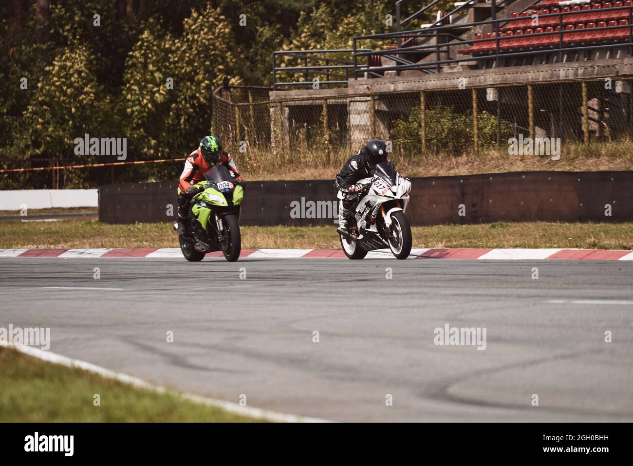 10-05-2021 Lithuania, Kaunas Moto rider, Motorcyclist rides at fast sport bike Stock Photo - Alamy