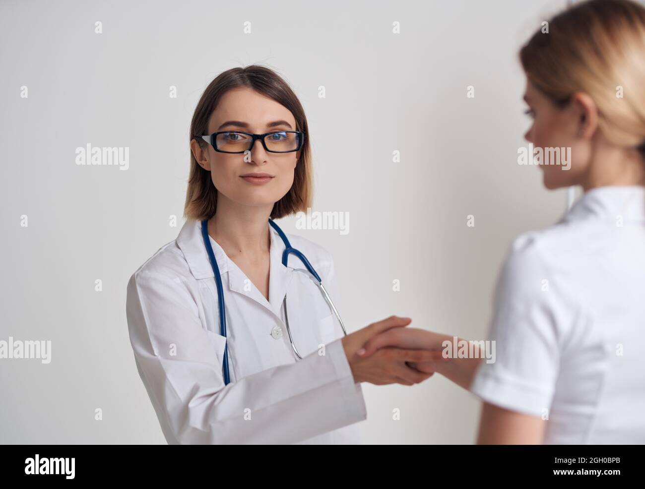 doctor health diagnostics analysis hospital isolated background Stock ...