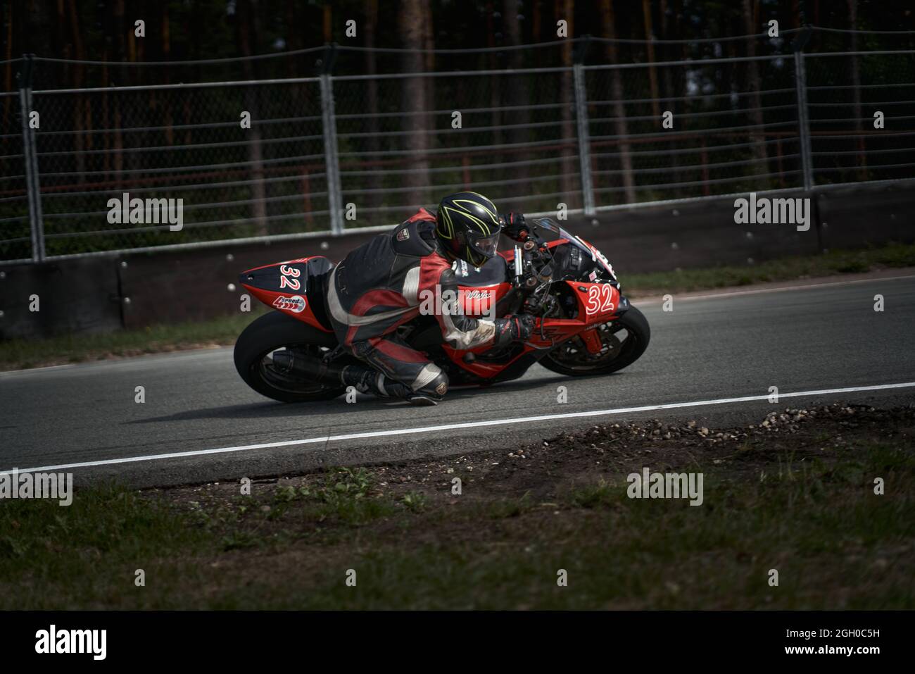 10-05-2021 Lithuania, Kaunas MotoGP rider, Motorcyclist rides at fast sport bike Stock Photo - Alamy