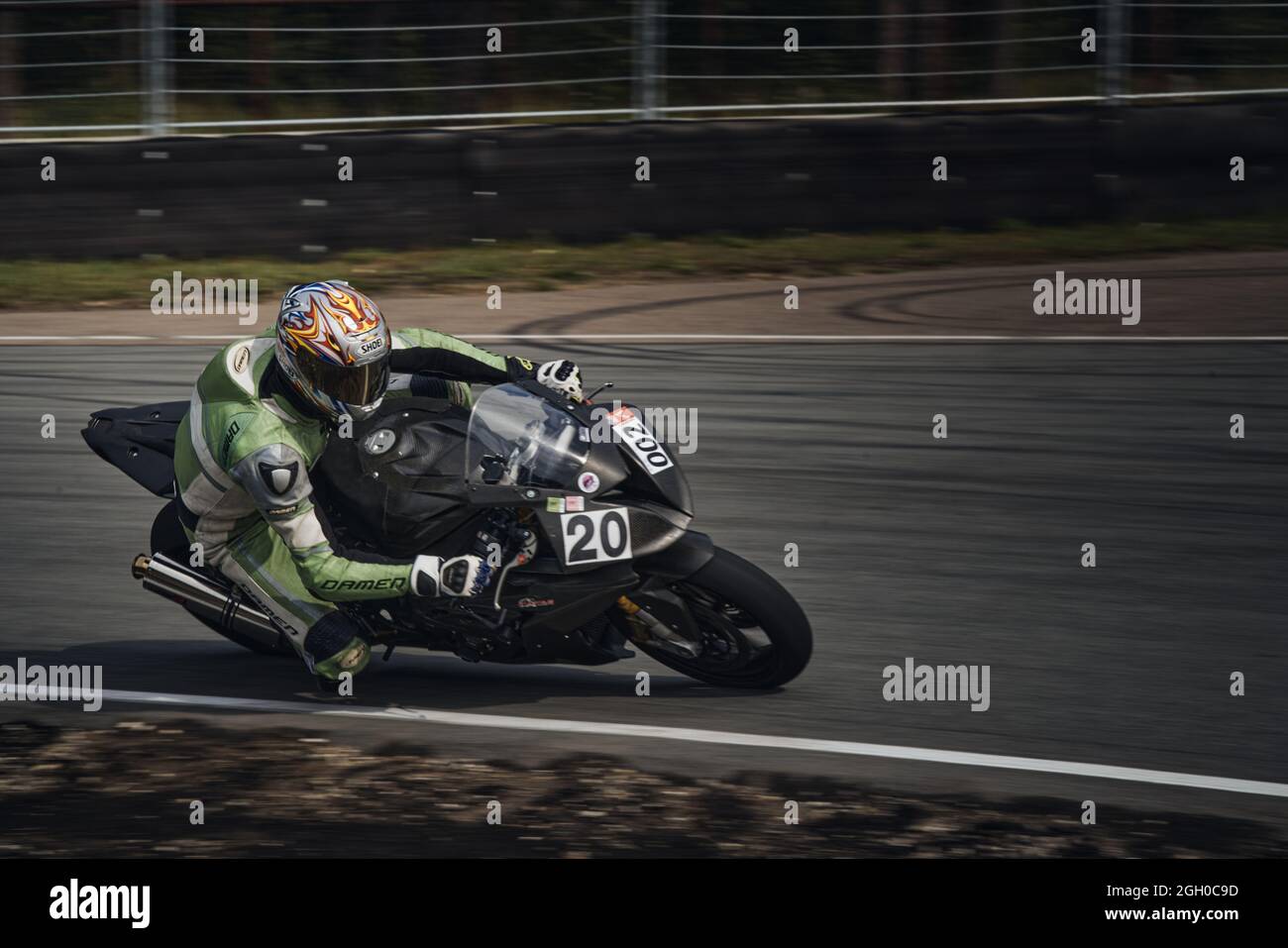10-05-2021 Lithuania, Kaunas MotoGP rider, Motorcyclist rides at fast sport bike Stock Photo - Alamy