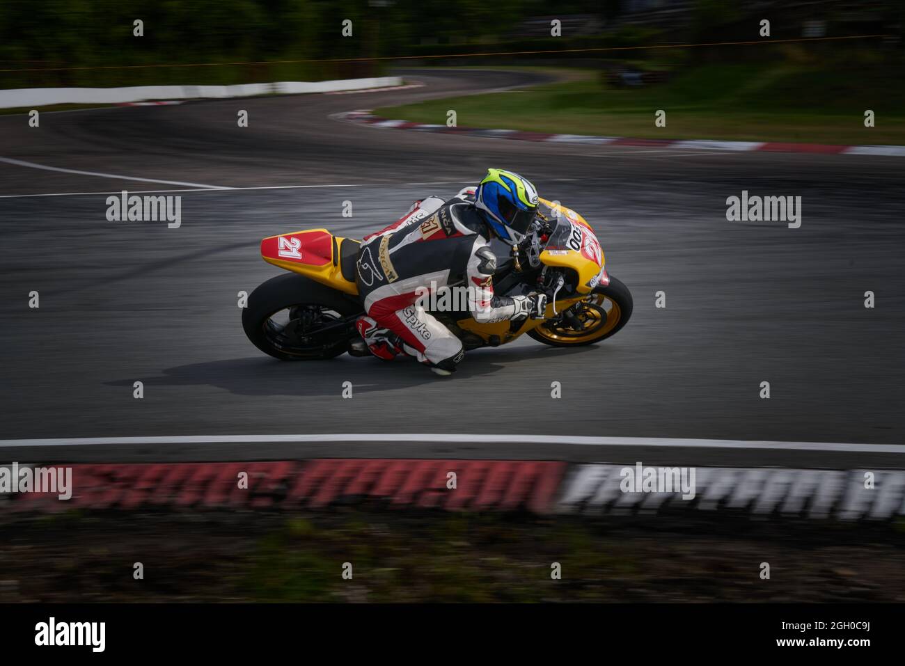 10-05-2021 Lithuania, Kaunas MotoGP rider, Motorcyclist rides at fast sport bike Stock Photo - Alamy