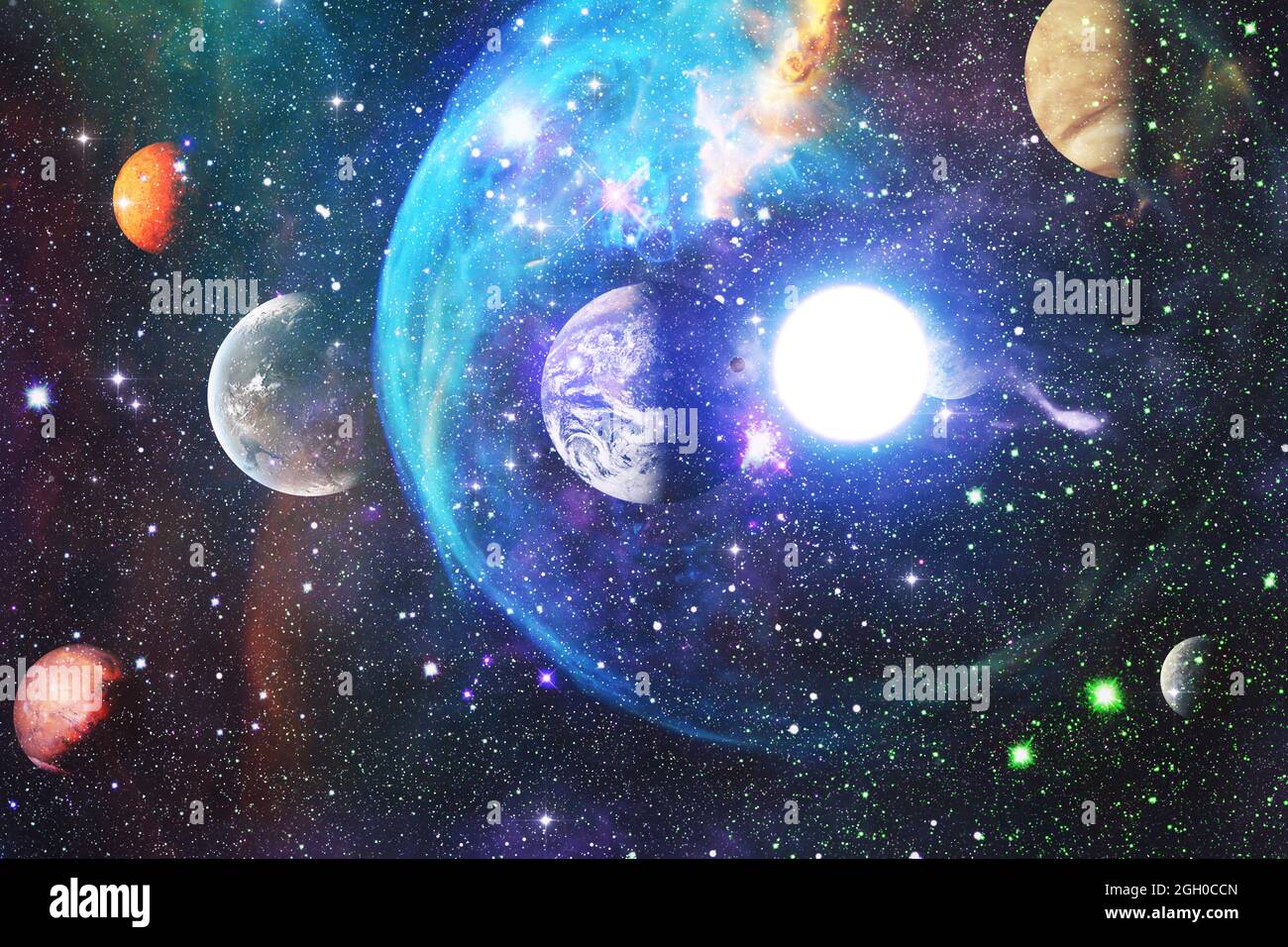 shinny blue star particle motion on black background, starlight nebula ...