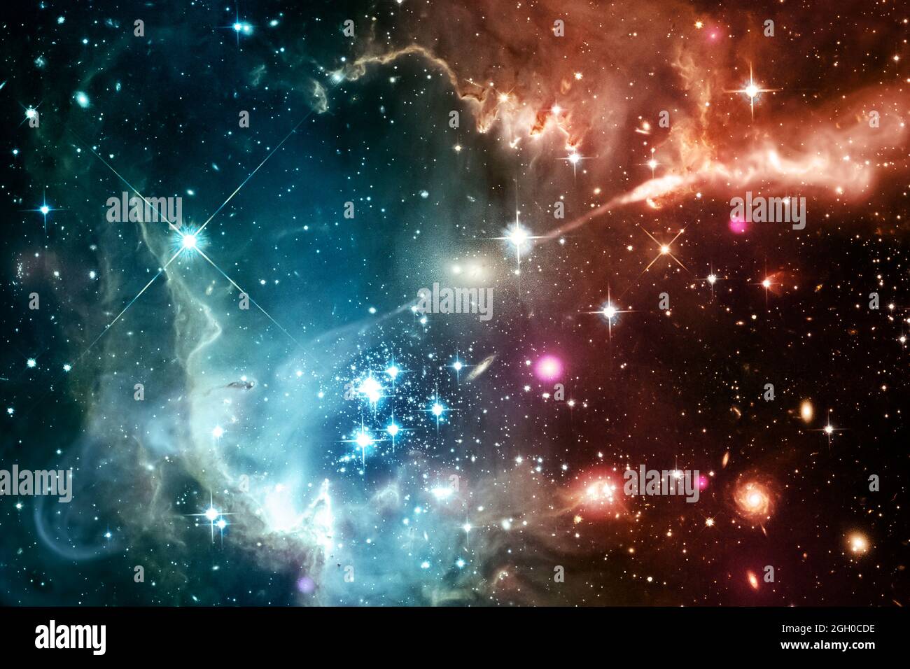 planets, stars and galaxies in outer space showing the beauty of space ...