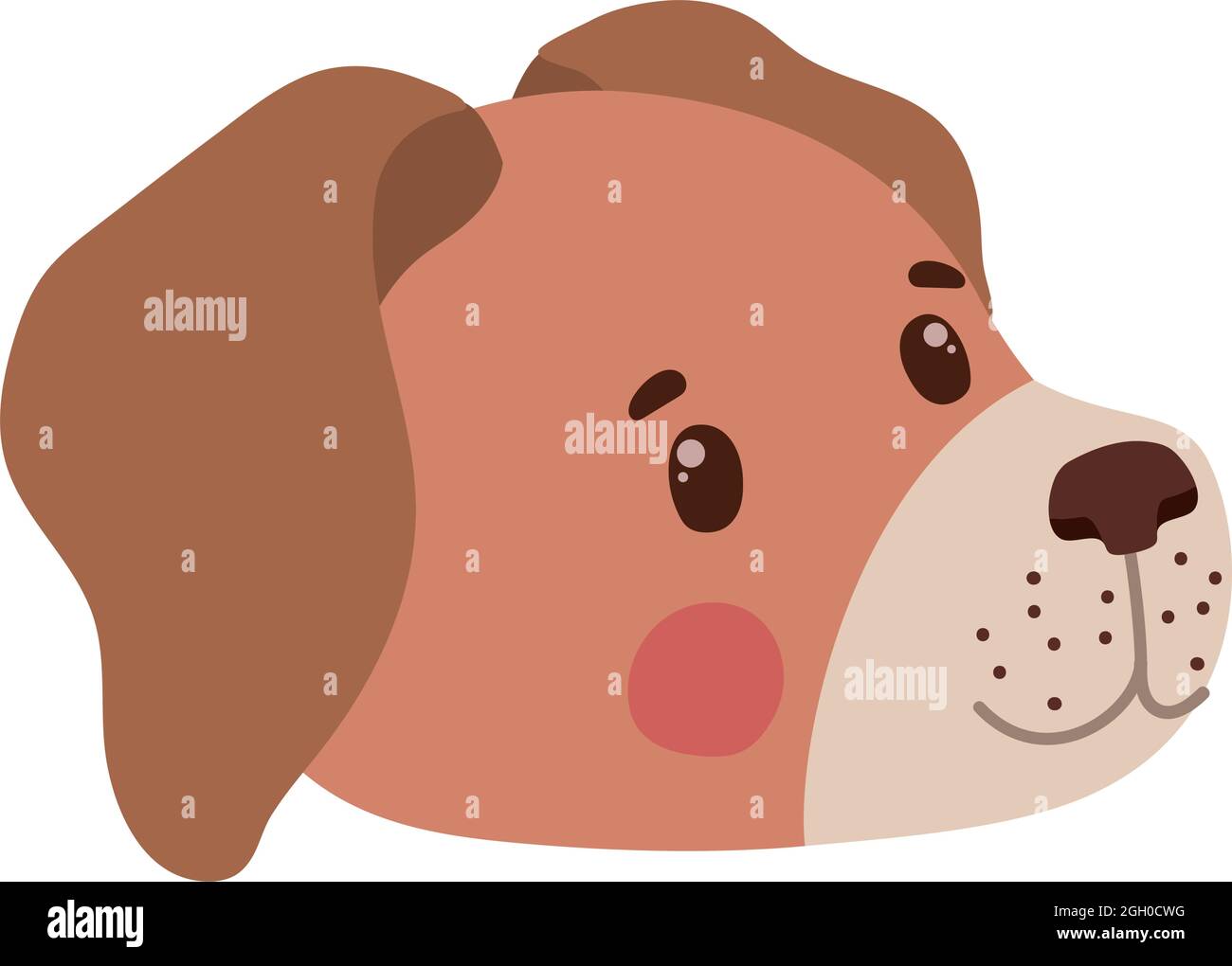 puppy face illustration Stock Vector Image & Art - Alamy