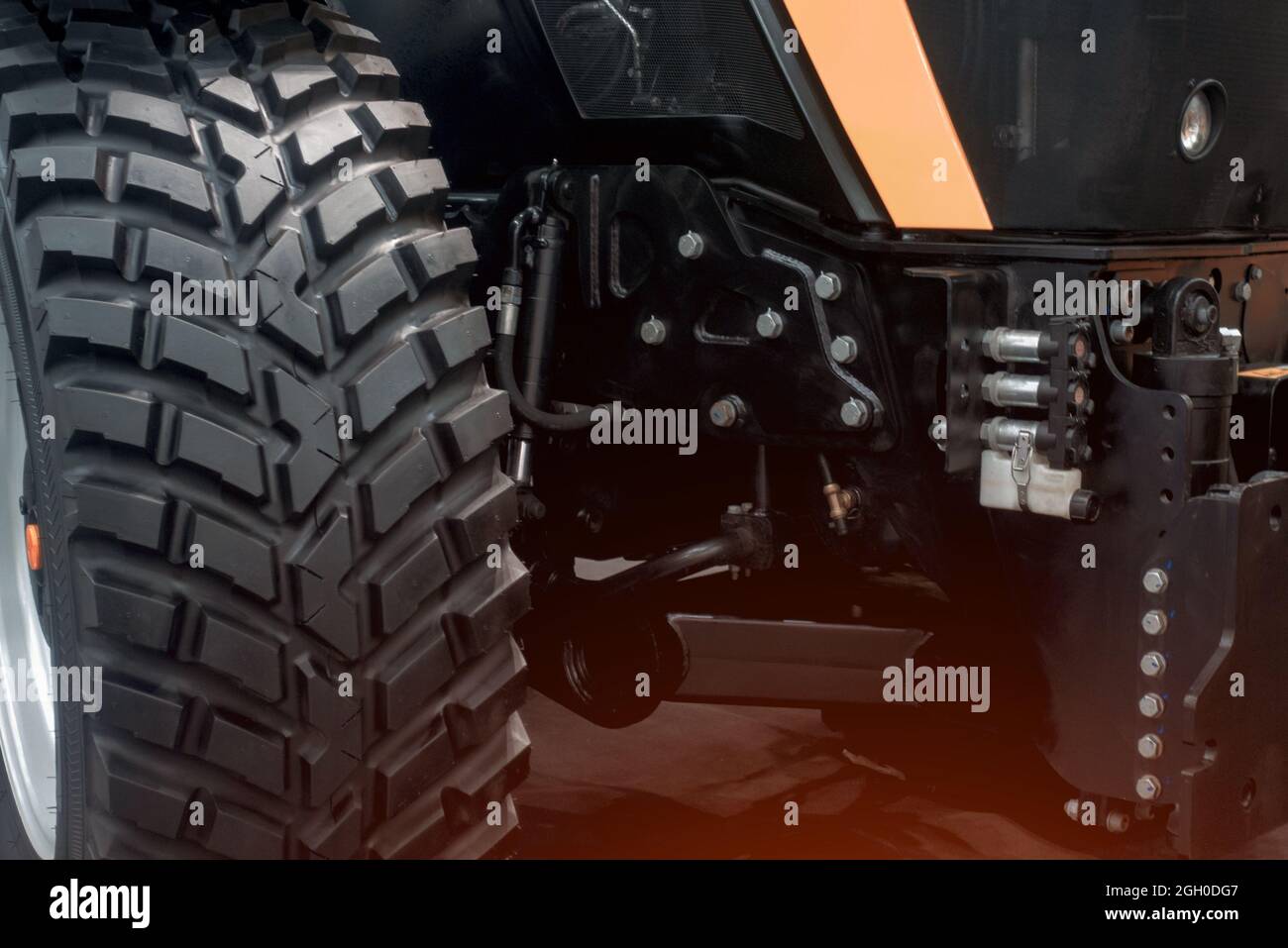 Large tread of a construction machine Stock Photo - Alamy