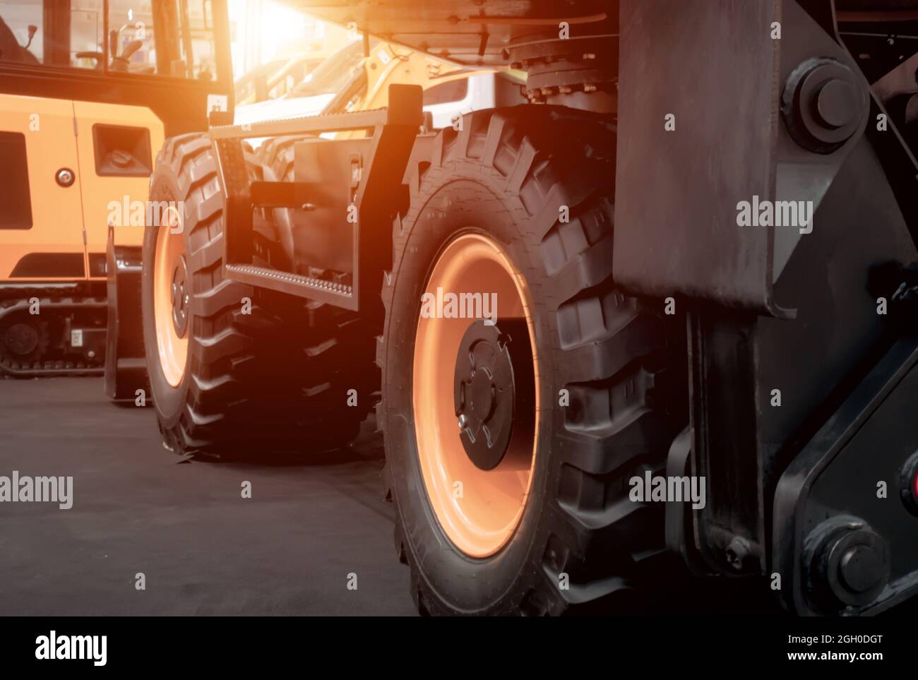 Large tread of a construction machine Stock Photo - Alamy